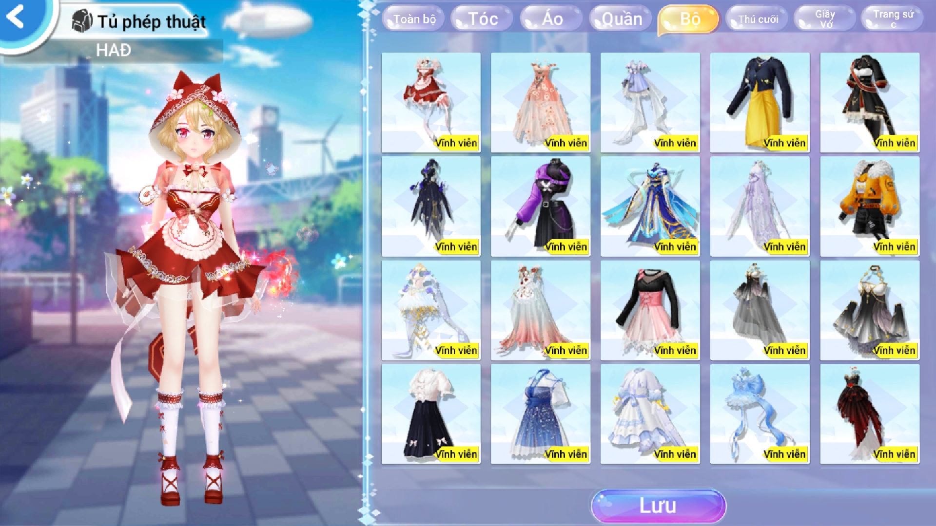 (HOT) Au2 tính năng đỉnh: Trang phục thay đổi màu sắc tùy ý. Thay trang ...